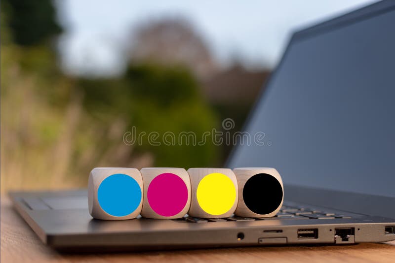 Symbol For The CMYK Color Model. Stock Photo - Image of business ...