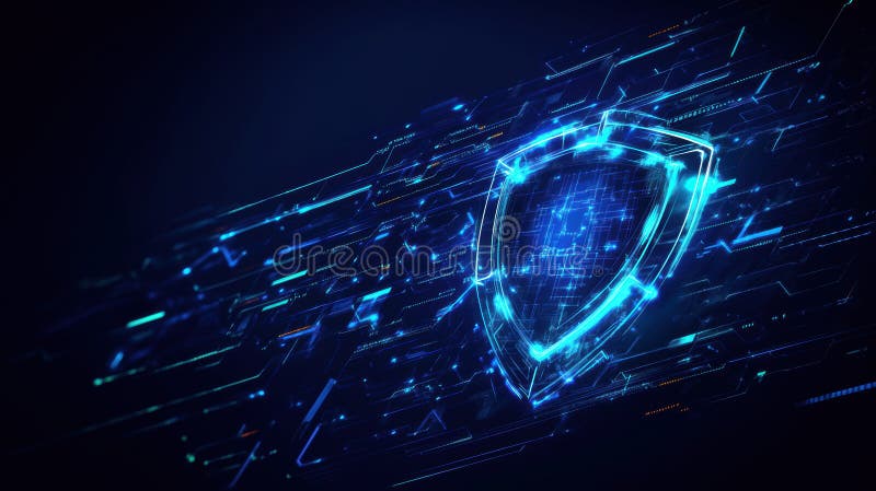 Symbol Complex Network Lines Dots Hightech Stock Illustration ...