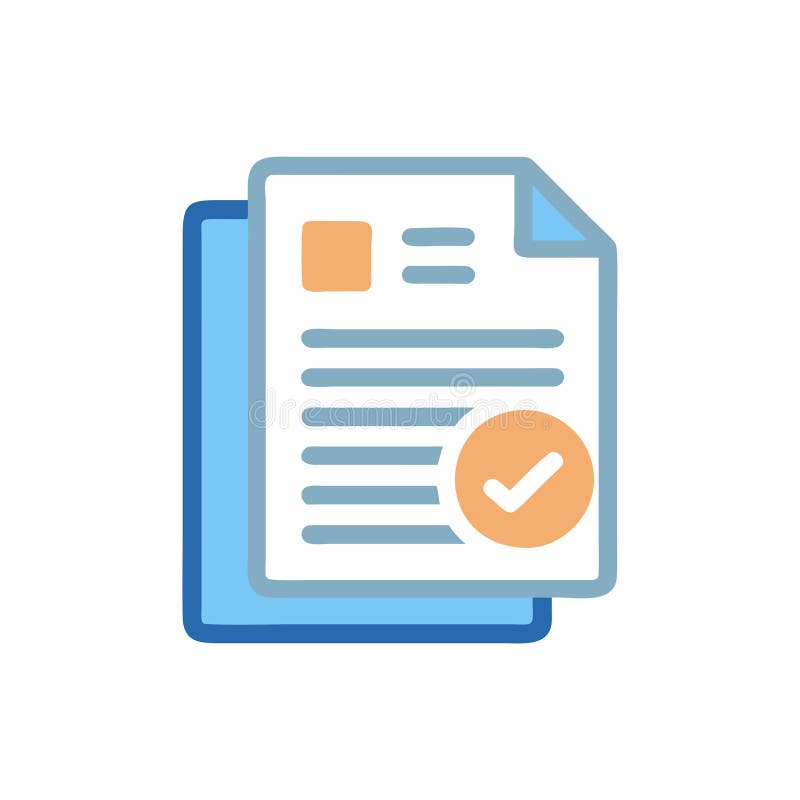 Comprehensive Audit Report Symbol Stock Illustration - Illustration of ...