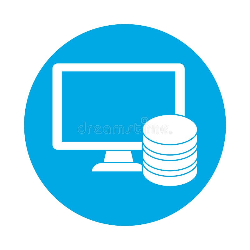 Symbol Connected Computer Databese Server Banner Stock Illustration ...