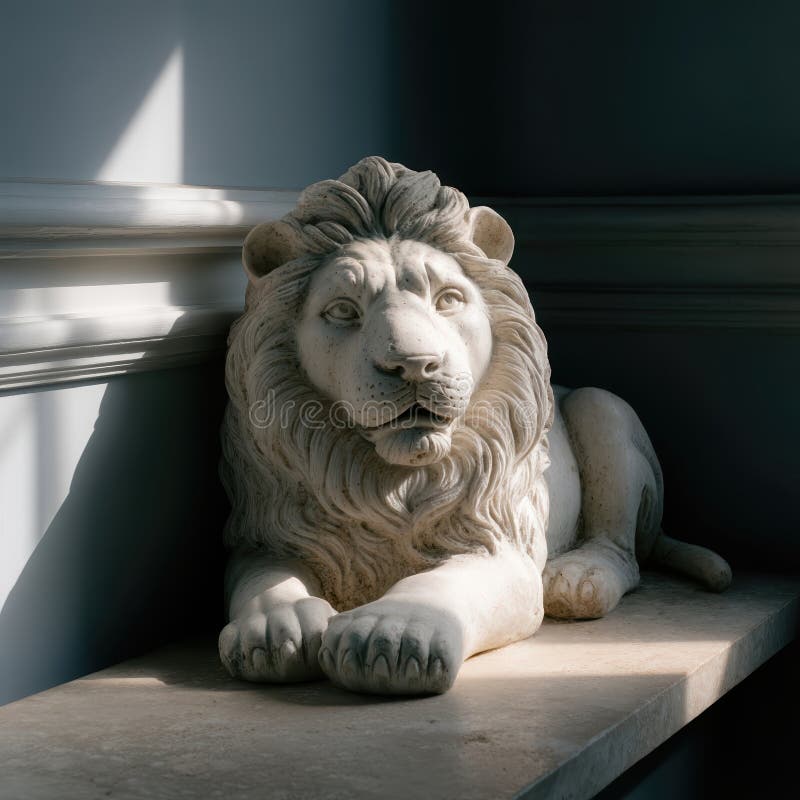 Symbol of Courage Resting Elegantly in Minimalistic Studio Ambiance ...