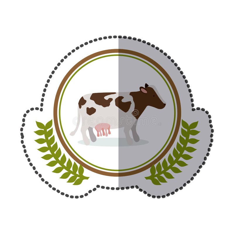Symbol cow sign icon stock illustration. Illustration of cattle - 85826943