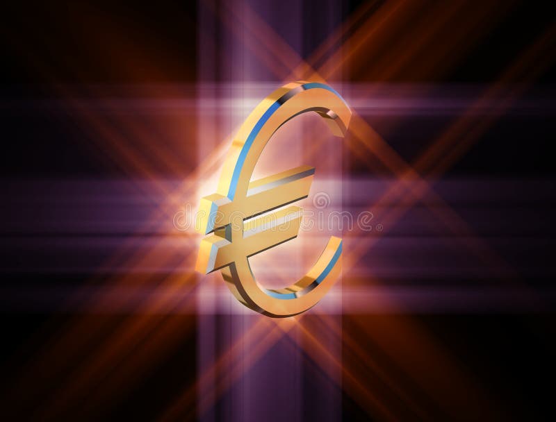Symbol currency euro stock illustration. Illustration of single - 89432966
