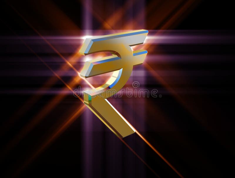 Golden symbol of the ruble stock illustration. Illustration of banking ...
