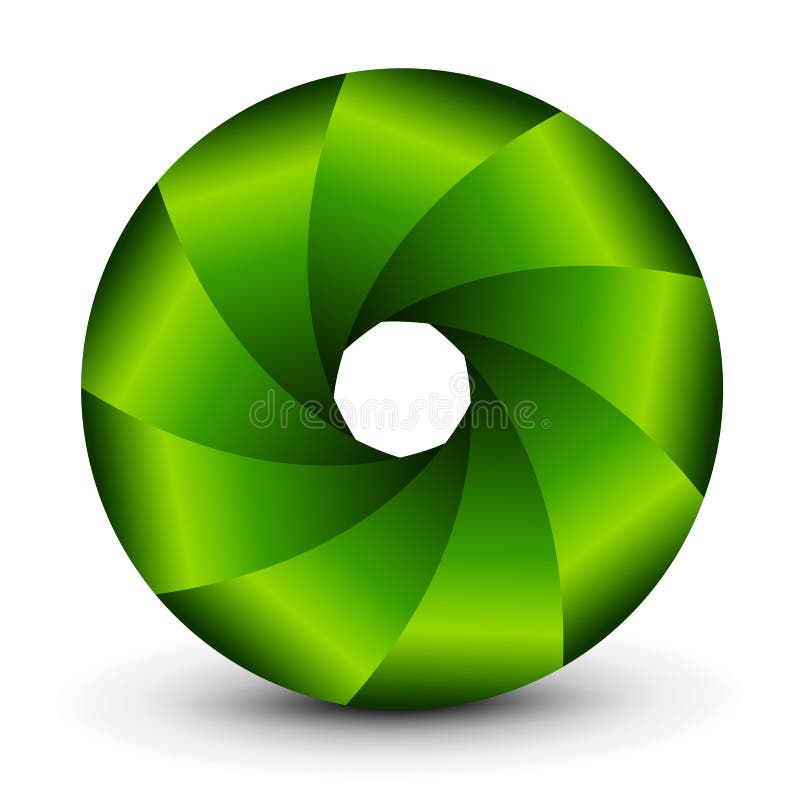 Symbol 3D shutter stock vector. Illustration of circle - 139546853