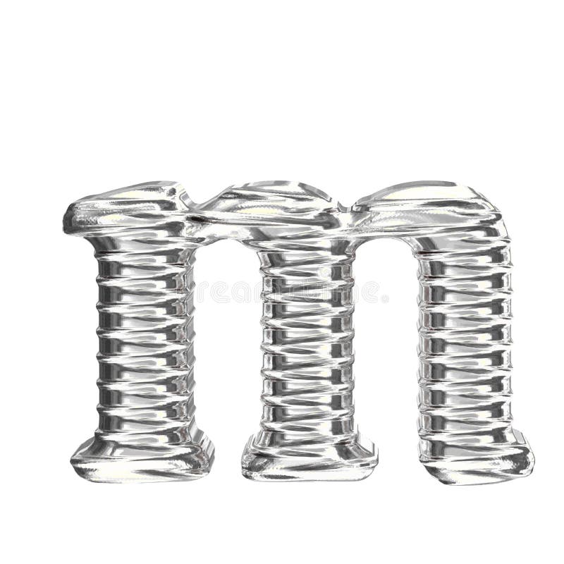 The Symbol 3d Made of Silver. Letter M Stock Vector - Illustration of ...