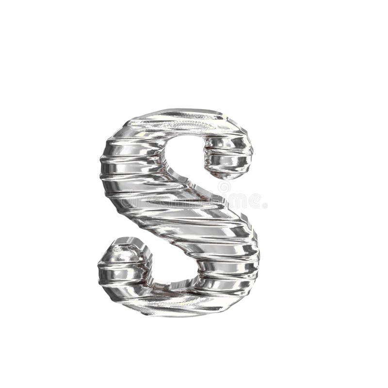 The Symbol 3d Made of Silver. Letter S Stock Vector - Illustration of ...