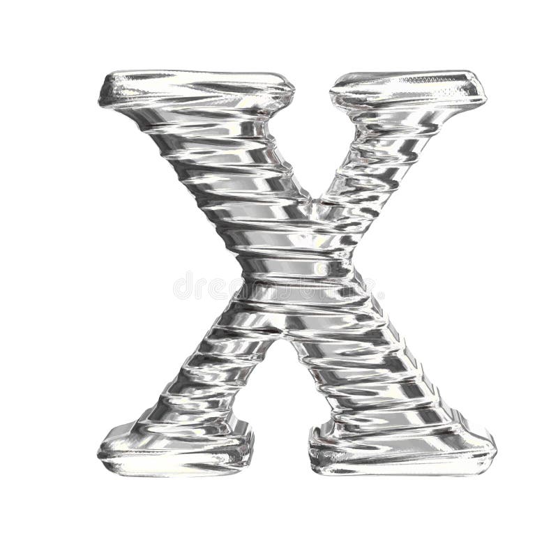 The Symbol 3d Made of Silver. Letter X Stock Vector - Illustration of ...