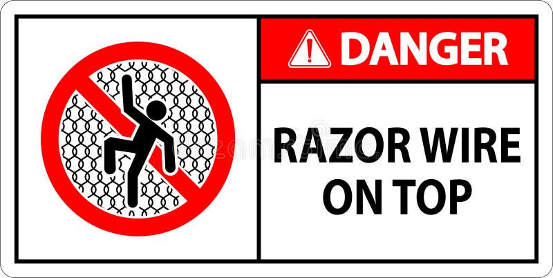 Razor Wire Stock Illustrations – 976 Razor Wire Stock Illustrations ...
