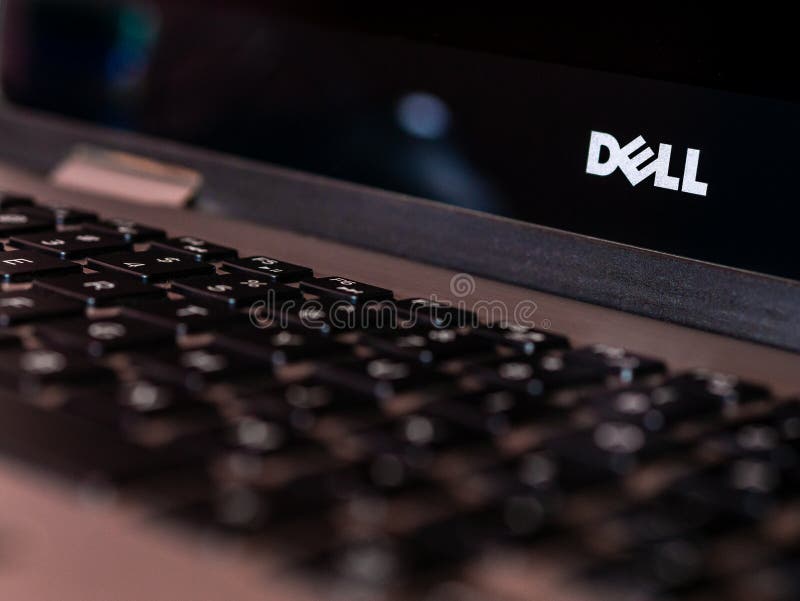 Symbol of DELL on Laptop Screen Editorial Stock Image - Image of tech ...