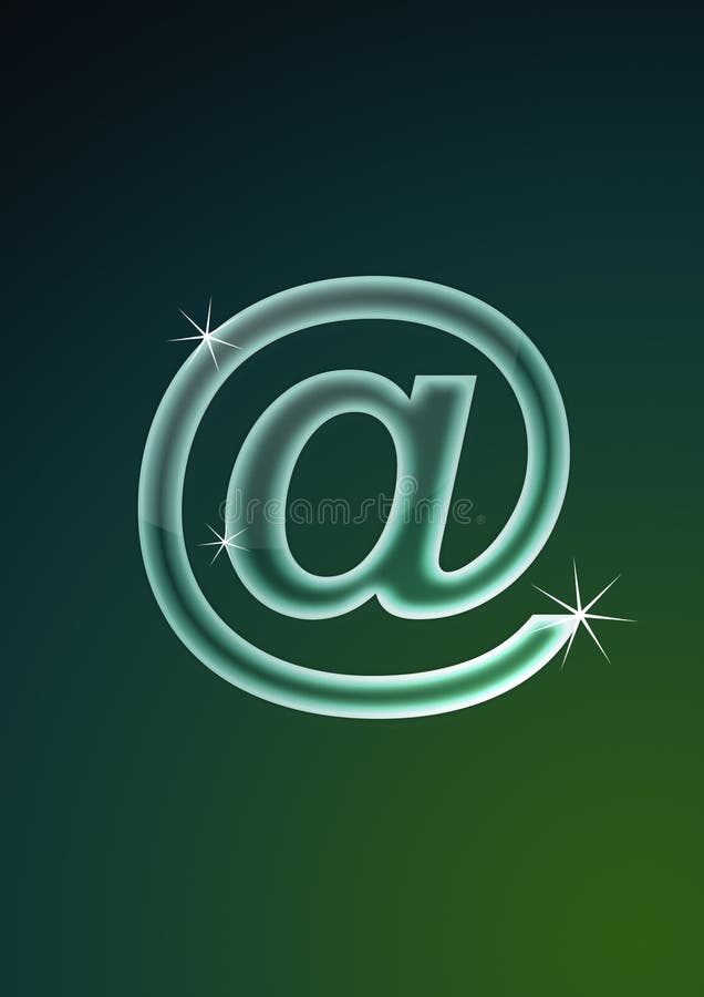 Symbol der eMail alias stock abbildung. Illustration von digital - 22121500