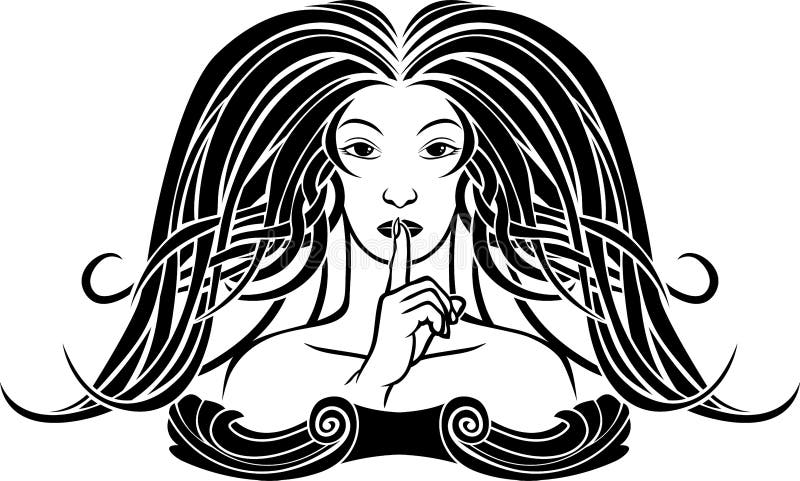 Symbol der Ruhe vektor abbildung. Illustration von geheimhaltung - 45050057