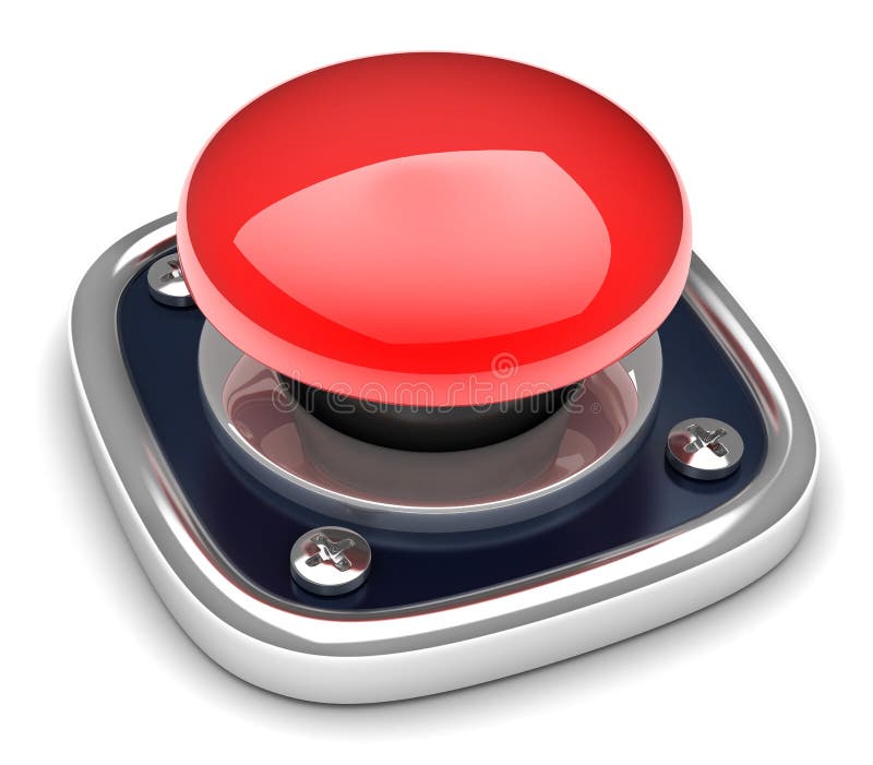 Symbol des roten Knopfes stock abbildung. Illustration von ikone - 89751718