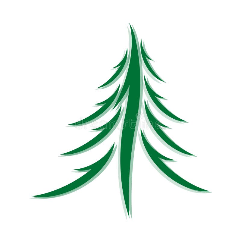 Symbol des Tannenbaums stock abbildung. Illustration von baum - 21696106