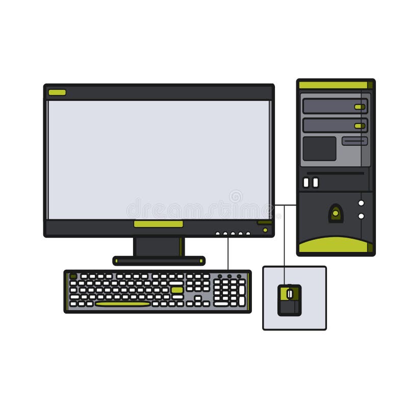 Symbol Desktop Computer. Icon for Web Site Stock Vector - Illustration ...
