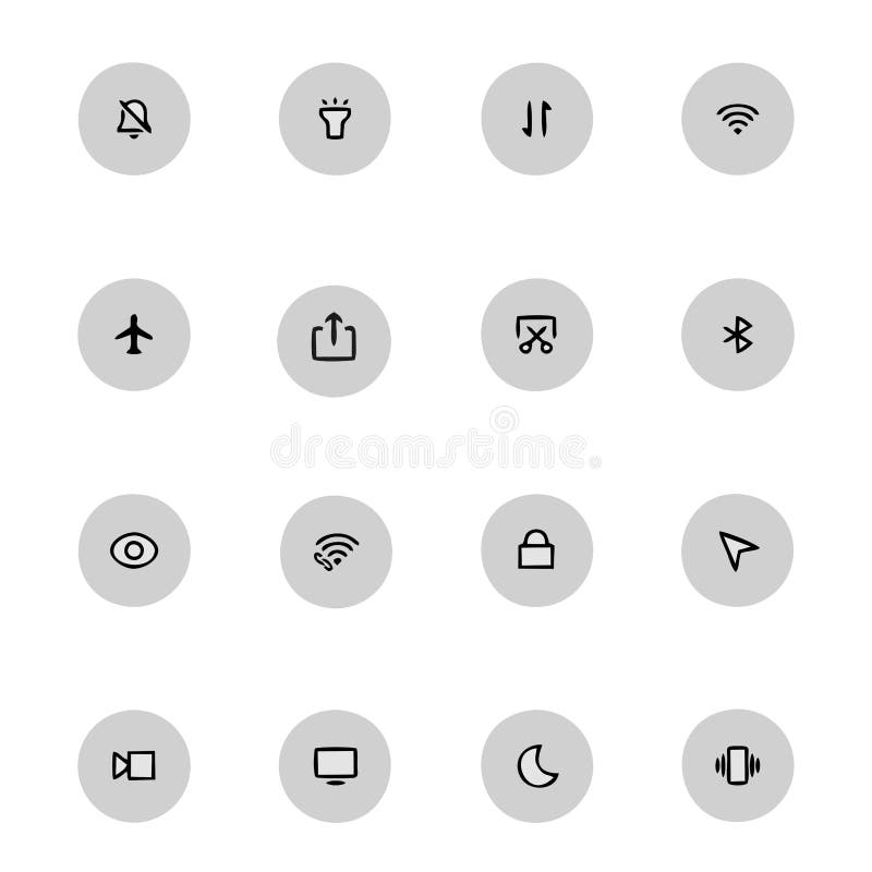 Symbol of Device Elements for Clip Art or Web Icon Stock Vector ...