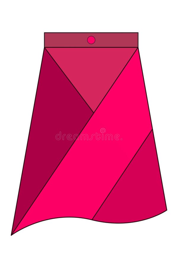 Symbol of Different Shades of Pink Skirt Stock Illustration ...