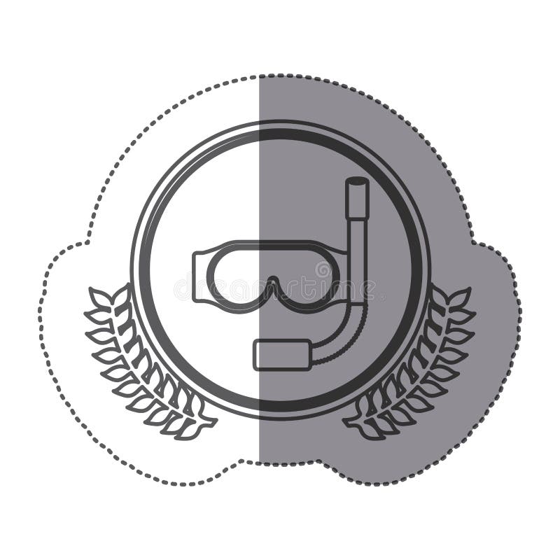 Symbol diving goggles icon stock illustration. Illustration of element ...