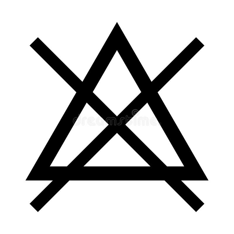 Symbol Do Not Bleach Black Color Icon . Stock Vector - Illustration of ...