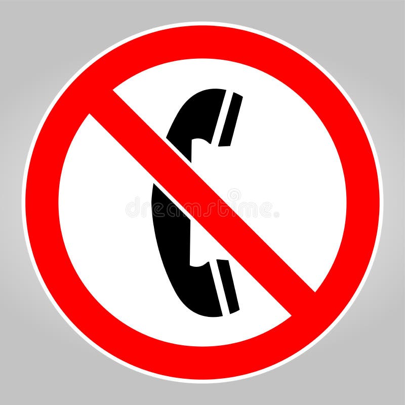 Do Not Use Mobile Phone Stock Illustrations – 233 Do Not Use Mobile ...