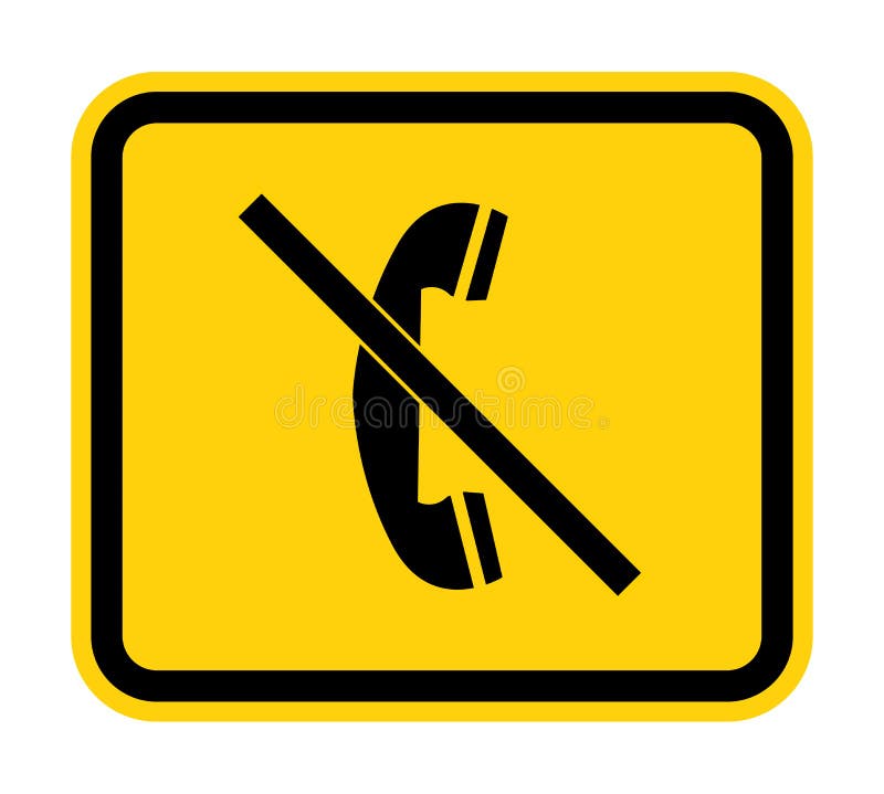 Symbol Do Not Use the Phone Stock Vector - Illustration of flat ...