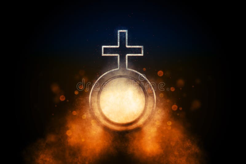 Symbol of Earth, Earth Sign, Astrology Earth Planet Stock Illustration ...