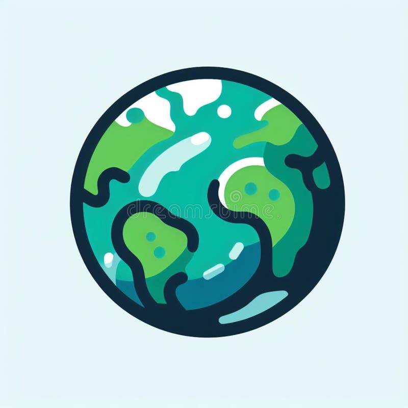 Earth Vector Logo Illustration Stock Illustration - Illustration of ...
