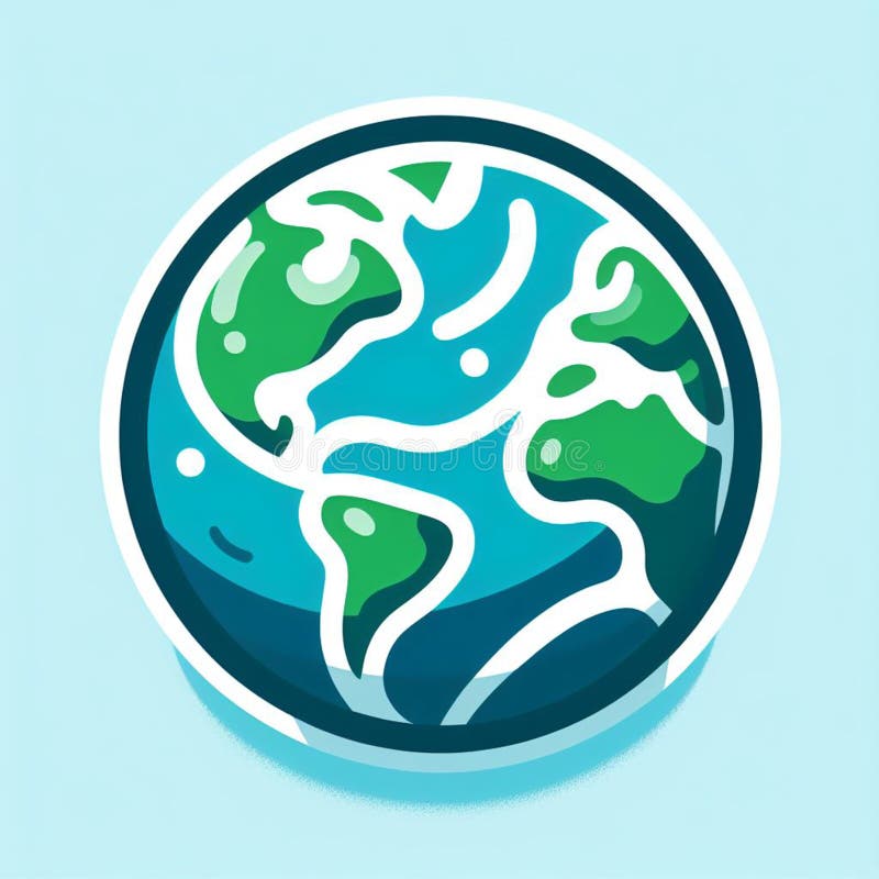 Earth Vector Logo Illustration Stock Illustration - Illustration of ...