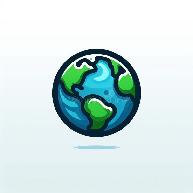Earth Vector Logo Illustration Stock Illustration - Illustration of ...