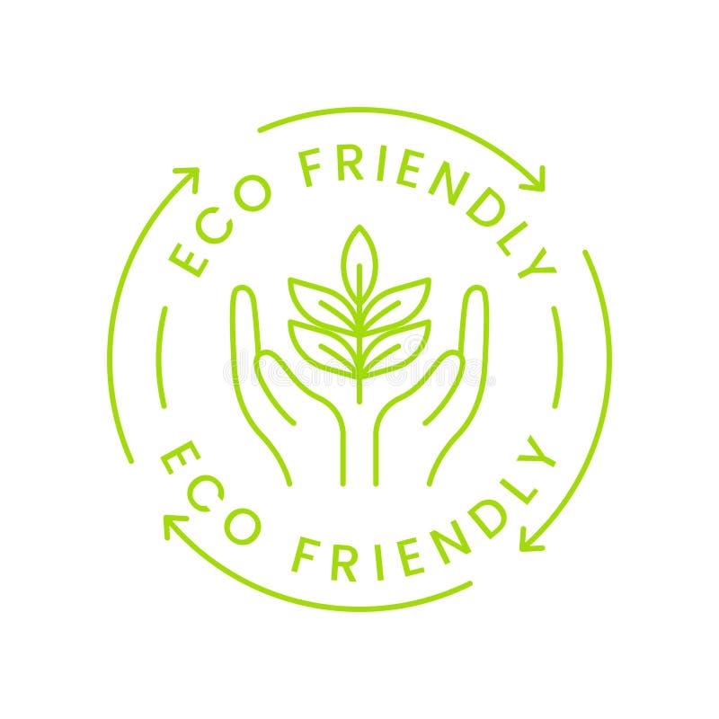 Set of Eco Friendly Icons. Ecologic Food Stamps. Organic Natural Food ...