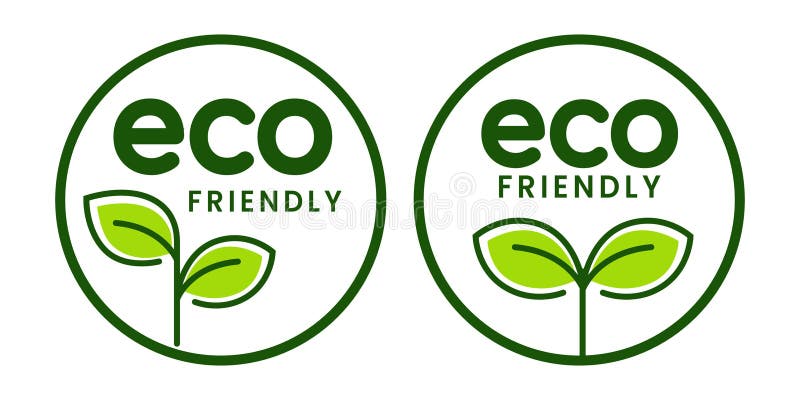 Set of Eco Friendly Icons. Ecologic Food Stamps. Organic Natural Food ...