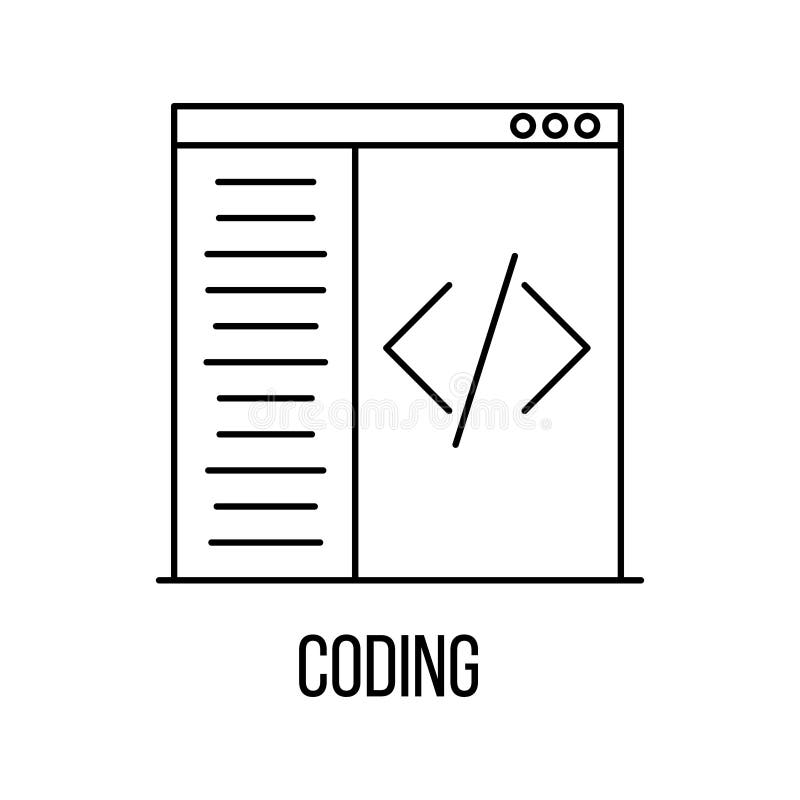 Symbol Eller Logo I Den Moderna Linjen Stil Vektor Illustrationer ...