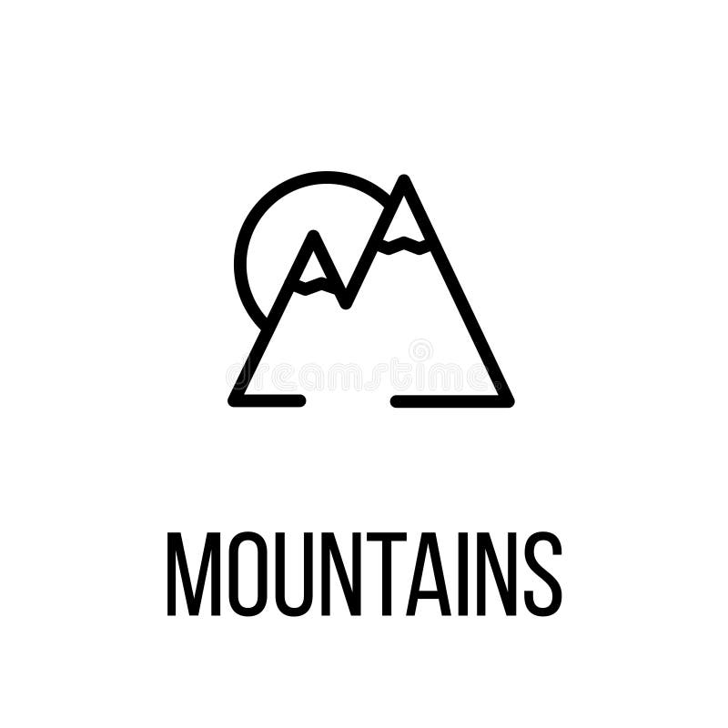 Symbol Eller Logo I Den Moderna Linjen Stil Vektor Illustrationer ...