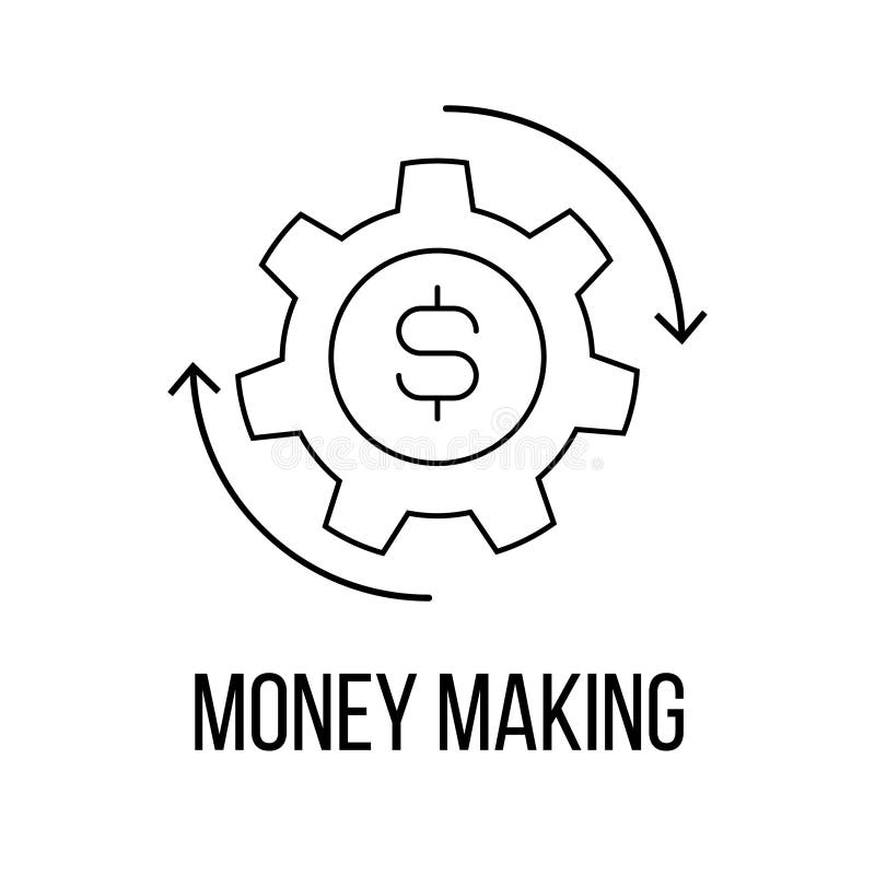 Symbol Eller Logo I Den Moderna Linjen Stil Vektor Illustrationer ...