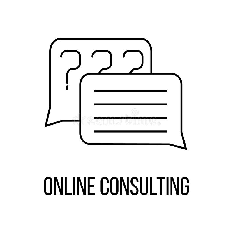 Symbol Eller Logo I Den Moderna Linjen Stil Vektor Illustrationer ...