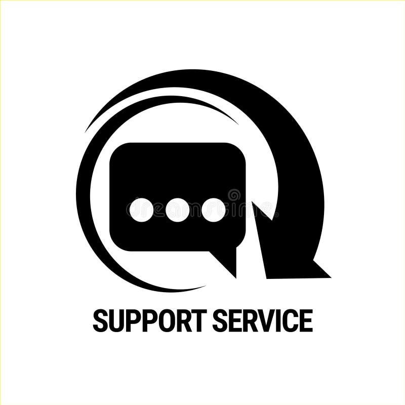 Symbol or Emblem Commercial Support. Stock Vector - Illustration of ...