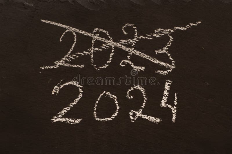 Symbol of the End of the 2023 of the Old Year and the Beginning of the ...