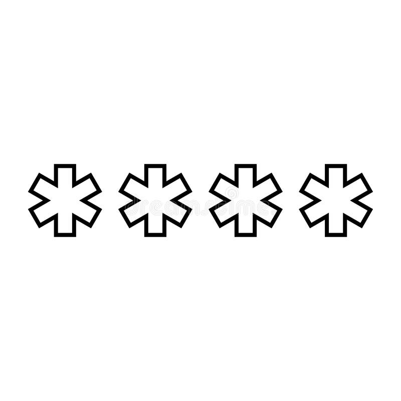 Symbol Enter Password Black Color Icon . Stock Vector - Illustration of ...