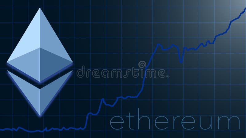 The Symbol of Ethereum, the New Electronic Trading Currency. on the ...