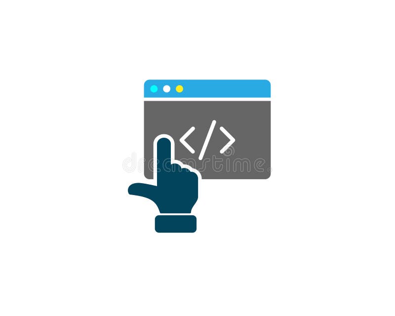 Symbol Für Webvorlagencodierung Stock Abbildung - Illustration von code ...
