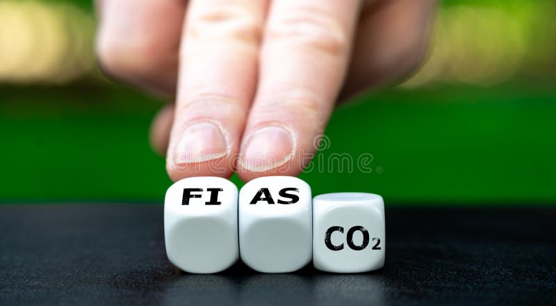 Symbol for Failed CO2 Reduction. Cubes Form the Expression Fiasco and ...