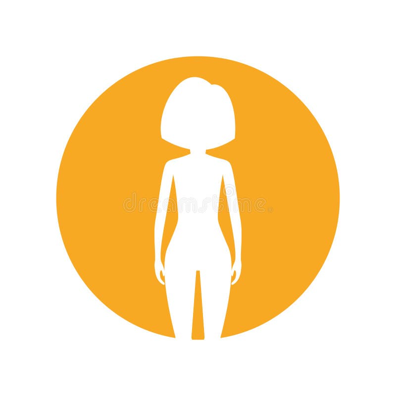 Symbol Figure Body Woman Icon Image Stock Illustration - Illustration ...