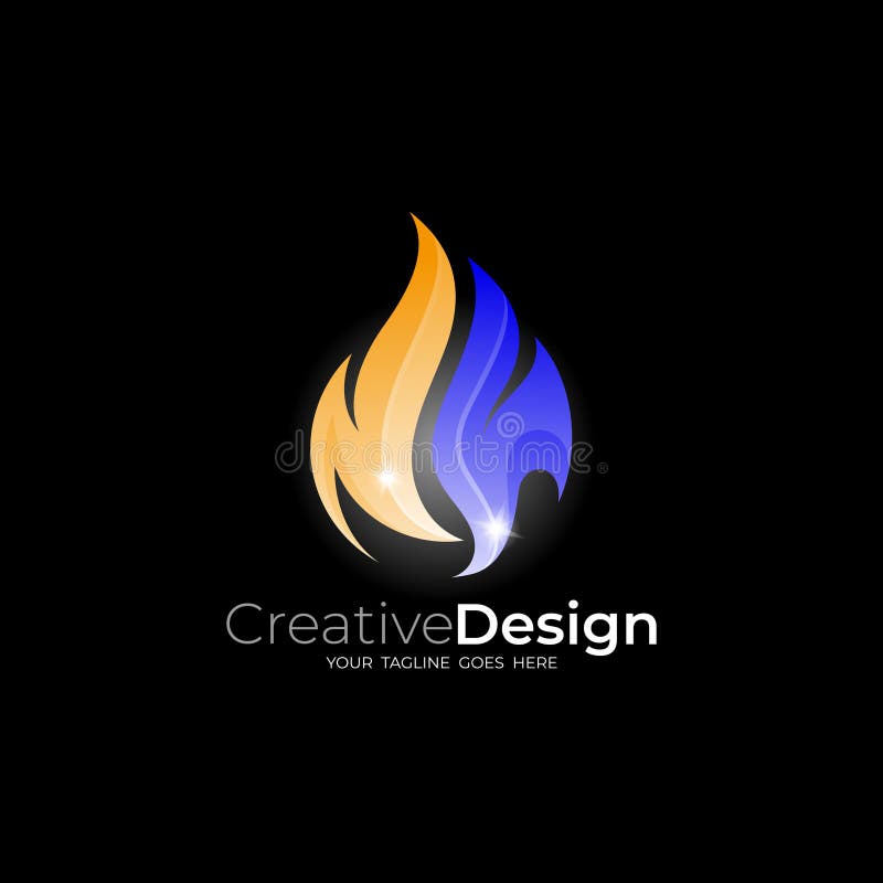 Symbol Fire Logo Template, Simple Fire Icons Stock Vector ...