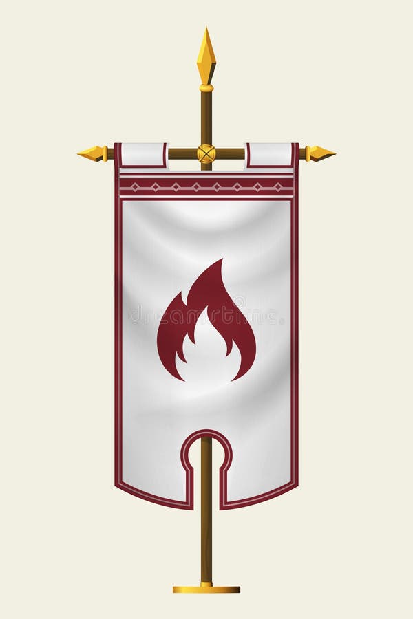 Symbol of Fire. Sign and Label Campfire. Flame Icon Vector Symbol Stock ...