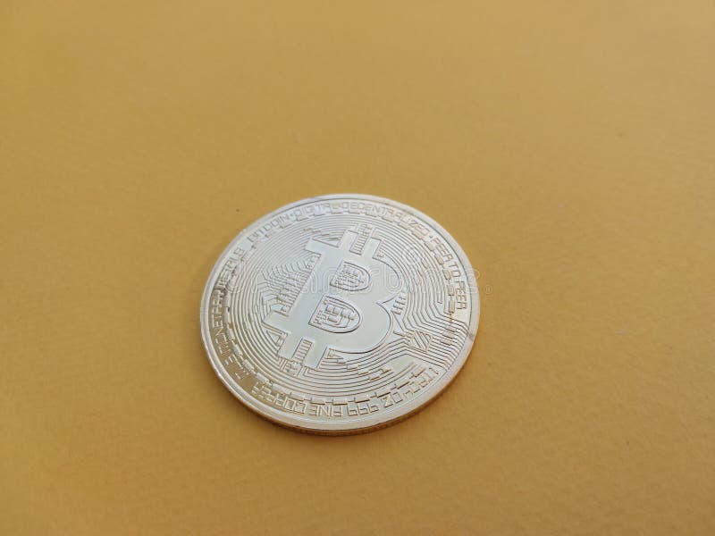 Symbol of the First Cryptocurrency Bitcoin Stock Photo - Image of ...