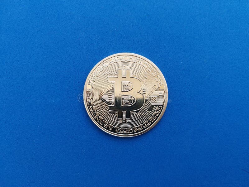 Symbol of the First Cryptocurrency Bitcoin Stock Photo - Image of ...