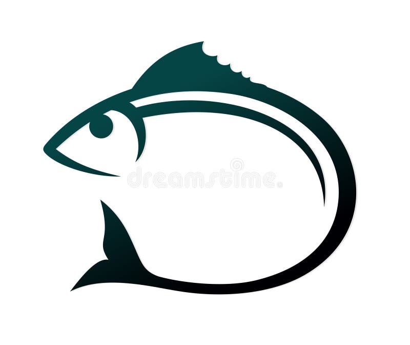 The symbol of fish. stock vector. Illustration of fishing - 247755028