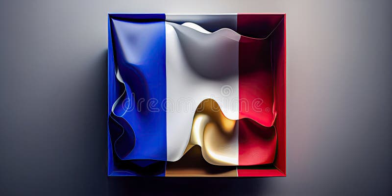 Symbol and Flag of France Concept Stock Illustration - Illustration of ...