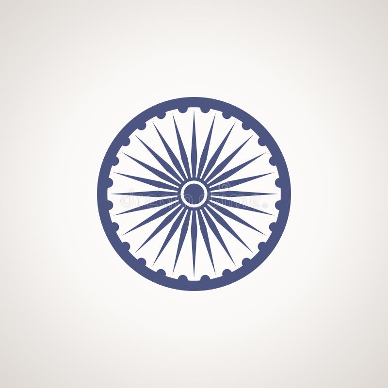 Symbol from the Flag of India Stock Illustration - Illustration of ...
