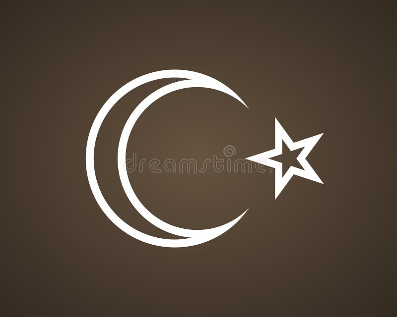 Symbol from the Flag of Turkey Stock Vector - Illustration of vector ...